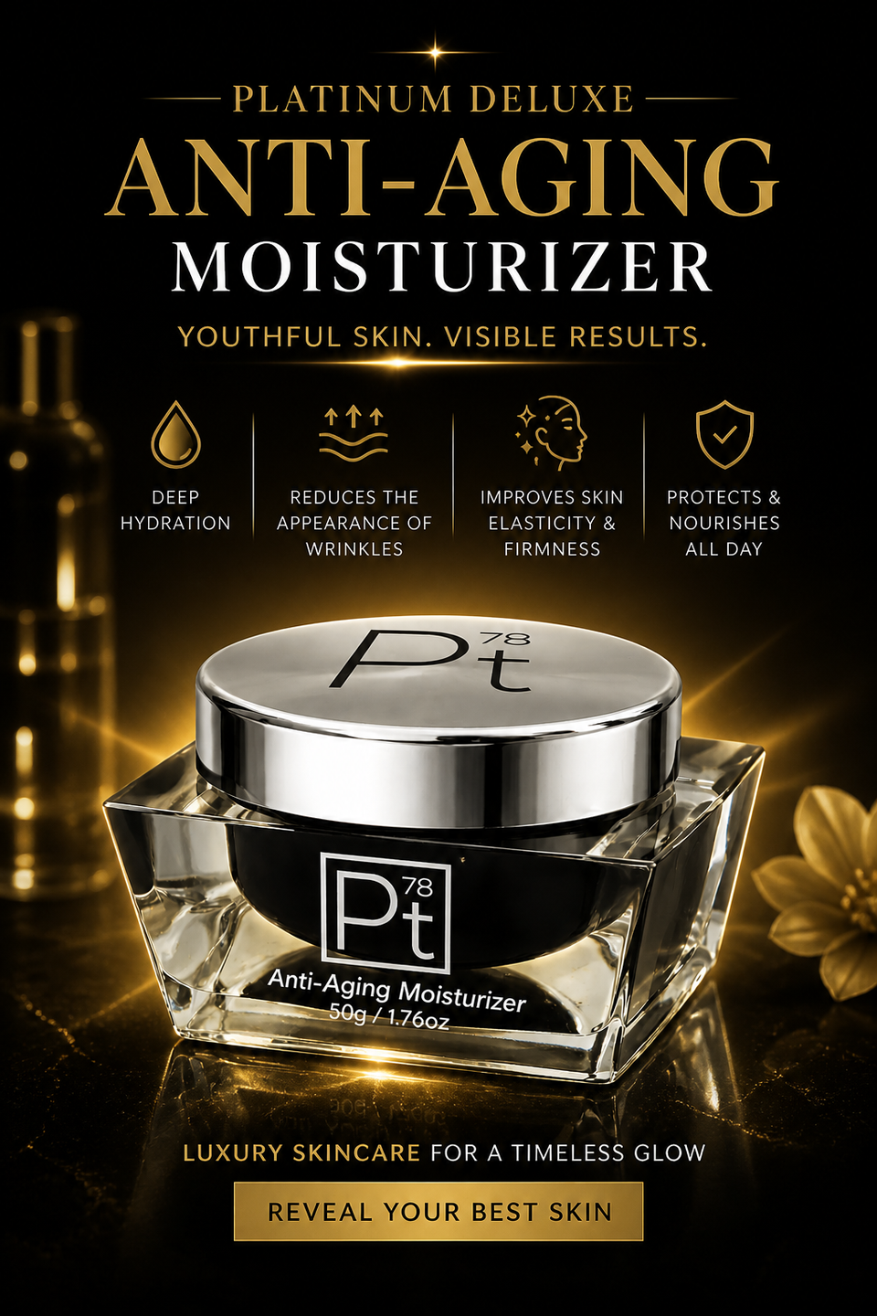 Best Anti-Aging Moisturizer (2026) | Platinum Deluxe Cream